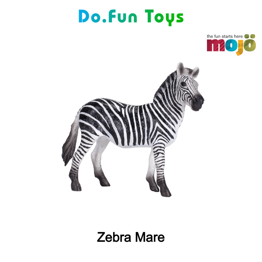 Jual MOJO Animal Figurine | ZEBRA MARE / Mainan Miniatur Binatang Zebra ...