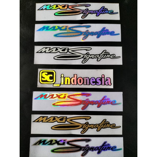 Jual STIKER CUTTING MAXI SIGNATURE | Shopee Indonesia