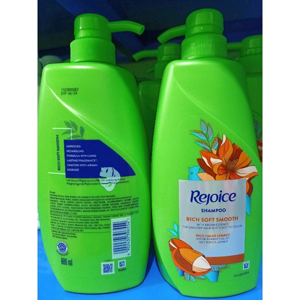 Jual shampoo rejoice Rich halus lembut 600ml | Shopee Indonesia