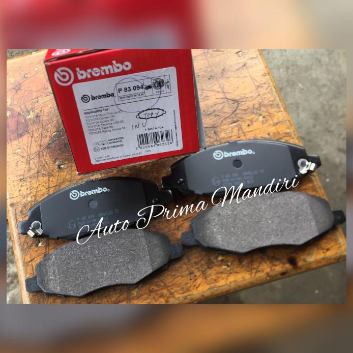 Jual BRAKE PAD KAMPAS REM DEPAN TOYOTA INNOVA HILUX FORTUNER BREMBO | Shopee Indonesia