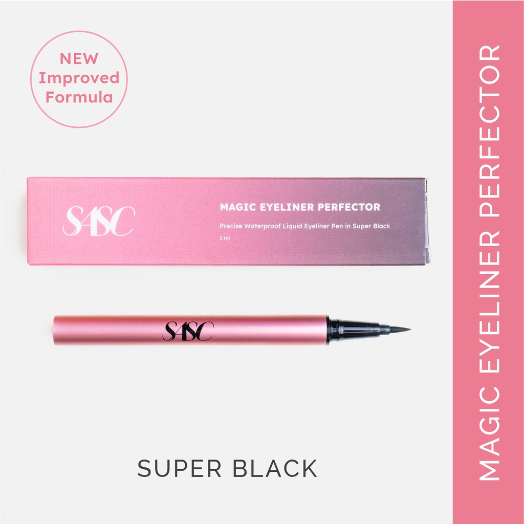Jual SASC Magic Eyeliner Perfector | Waterproof, Super Black, Sharp Tip ...