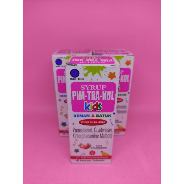 Jual PIMTRAKOL KIDS Rasa Strawberry (PINK) | Shopee Indonesia
