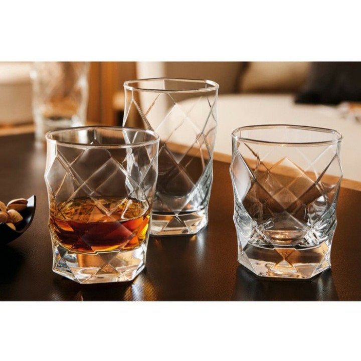 Jual 1 SET ISI 6 PCS GELAS KACA / GELAS MINUM / GELAS JUS / GLASS ...