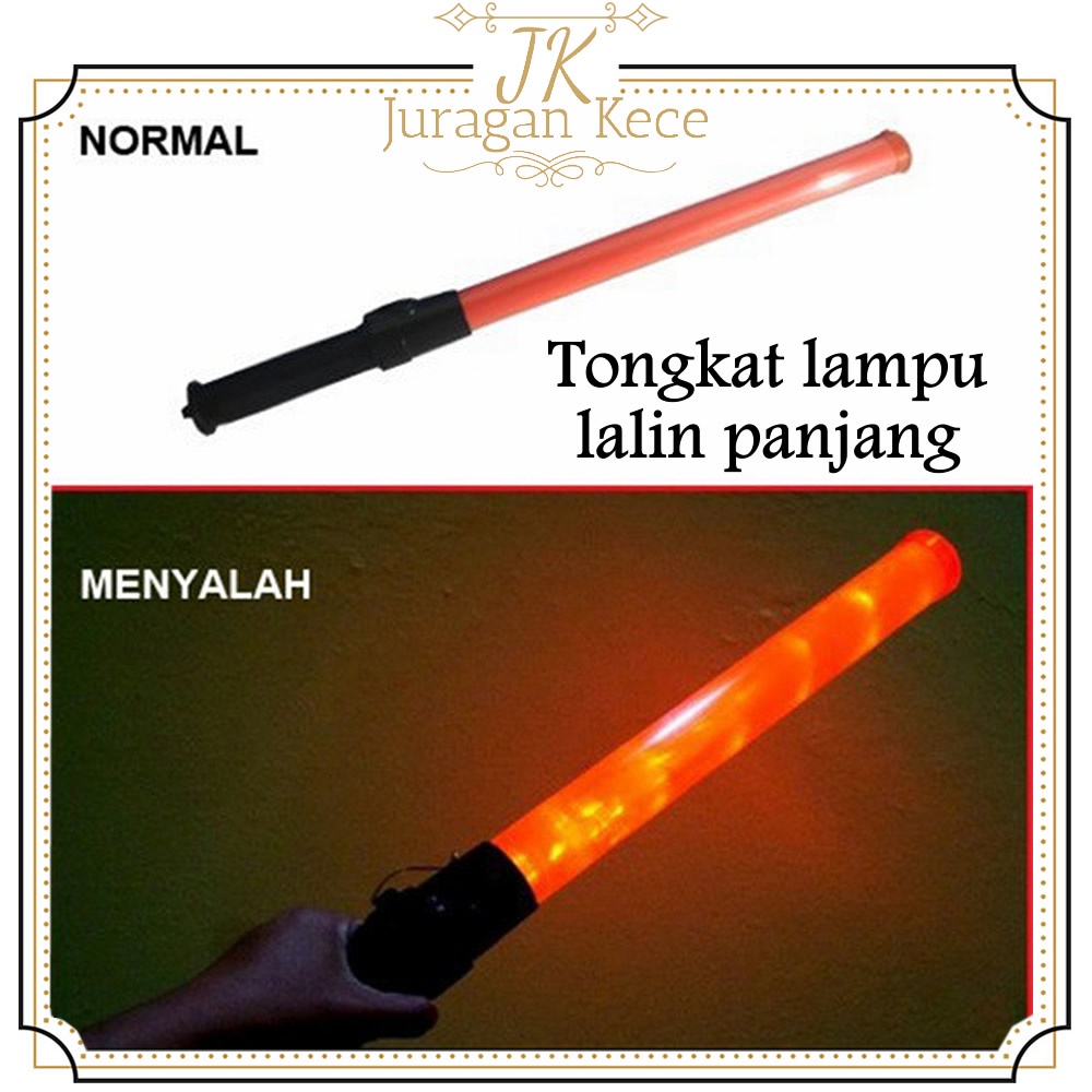 Jual Tongkat Lampu Lalin Panjang Stik Parkir Senter Lalu Lintas Konvoi ...