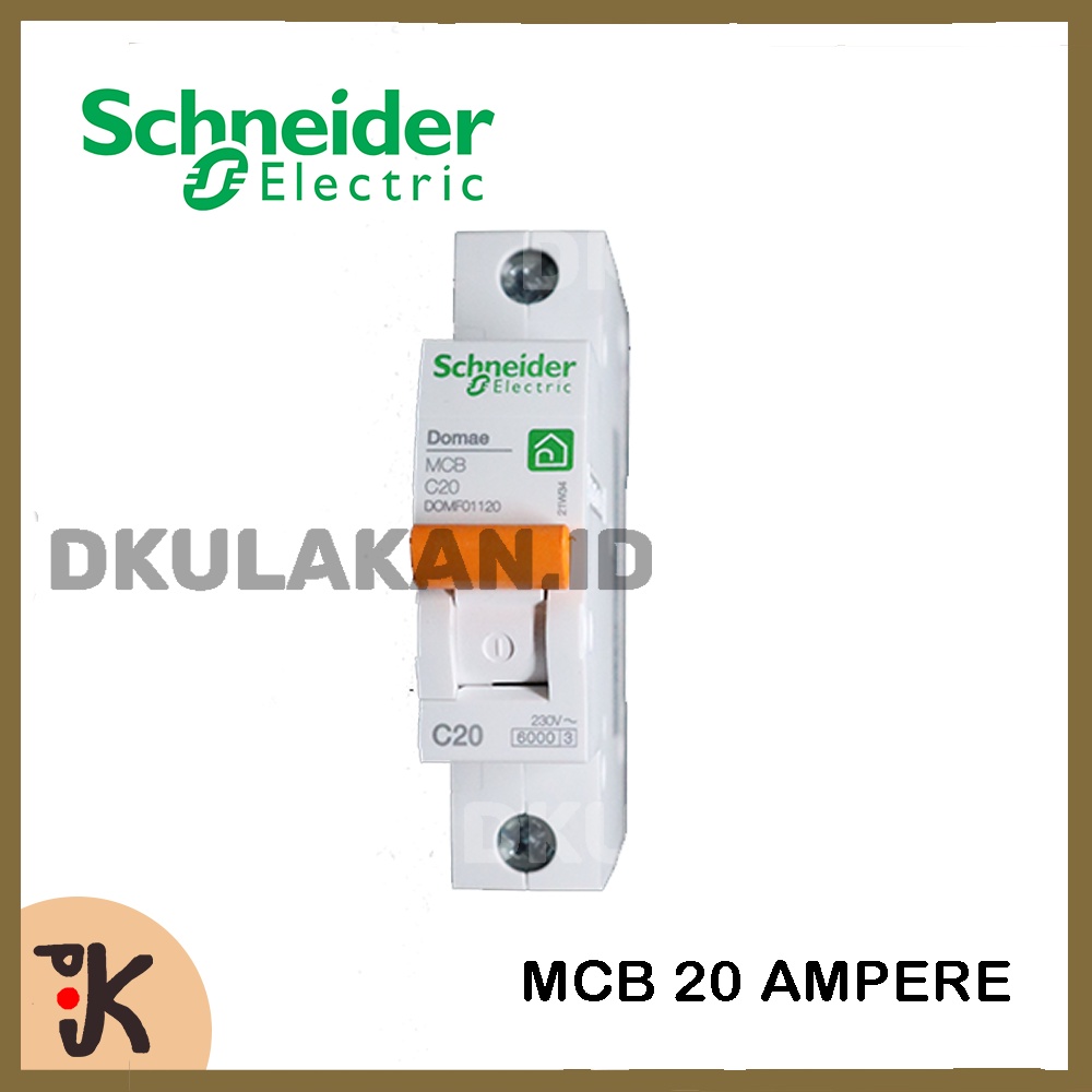 Jual MCB SCHNEIDER 1 PHASE 6A, 10A, 16A, 20A MINIATURE CIRCUIT BREAKER 1P C6, C10, C16, C20 ...