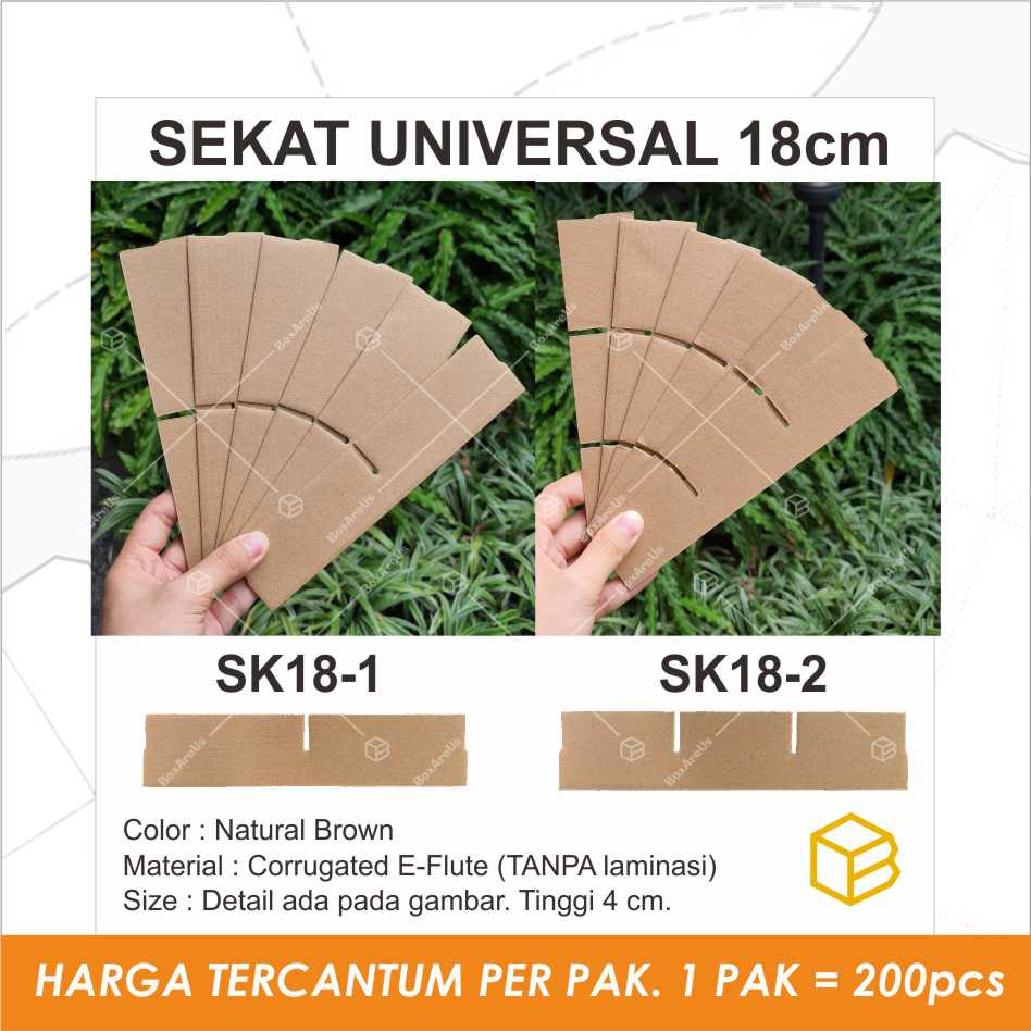 Jual Sekat Universal Box 18cm, Partisi Cake Box, Dus, Kotak Packaging ...