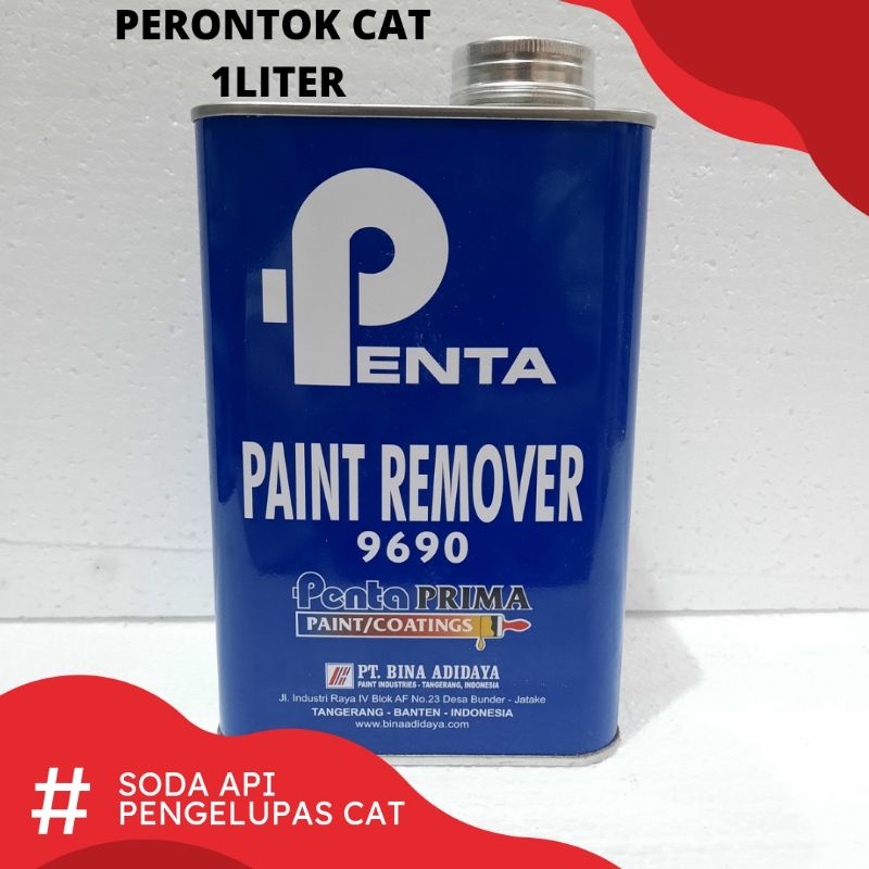 Jual PAINT REMOVER PENTA 1LITER PERONTOK CAT | Shopee Indonesia