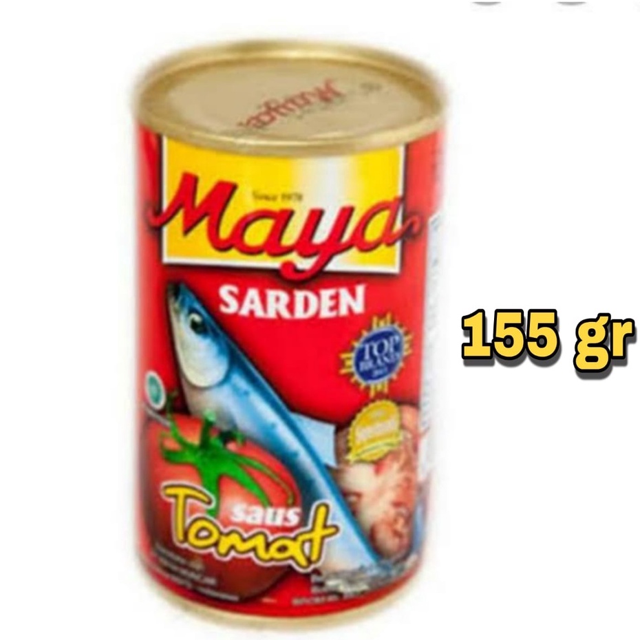 Jual sarden maya saus tomat kemasan 155 gr dan 425 gr | Shopee Indonesia