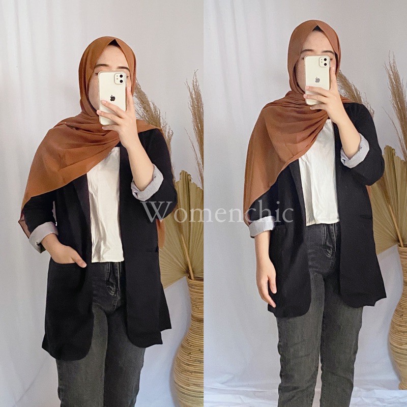 Jual Blazer Polos outer outwear Wanita | Shopee Indonesia