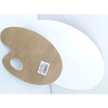 Jual V-tec Palet Kayu Oval / Palet Triplek Oval / Pallete Lukis / Palet ...