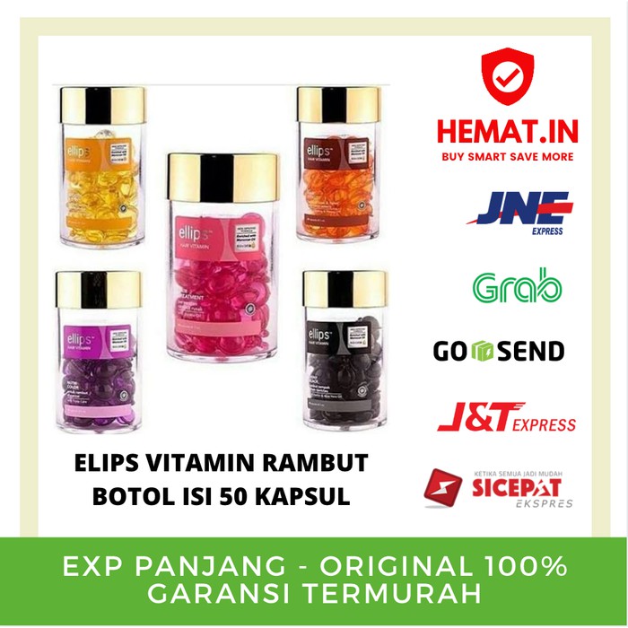 Jual ELLIPS BOTOL 50 BUTIR ELLIP HAIR VITAMIN BOTOL ORIGINAL BARU ...