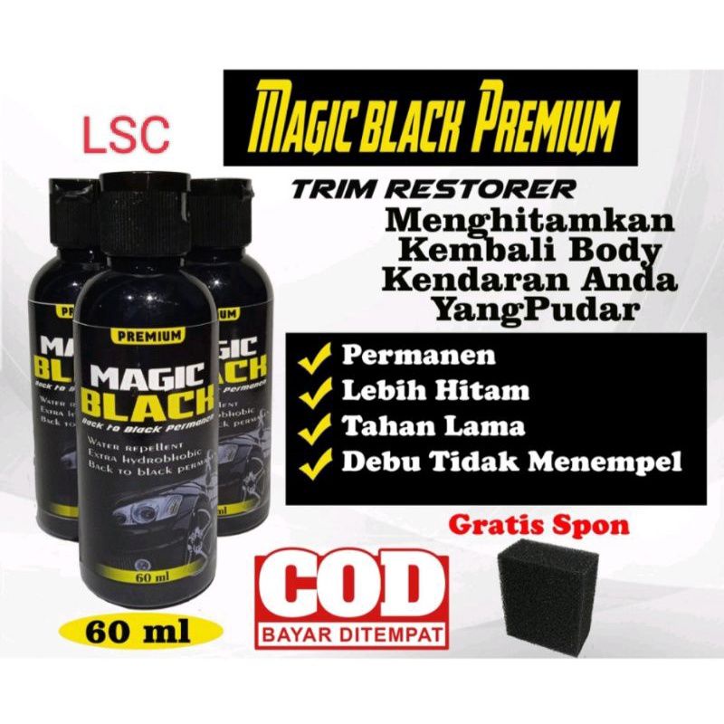Jual Black Magic Premium penghitam dashboard mobil dan motor | Shopee ...