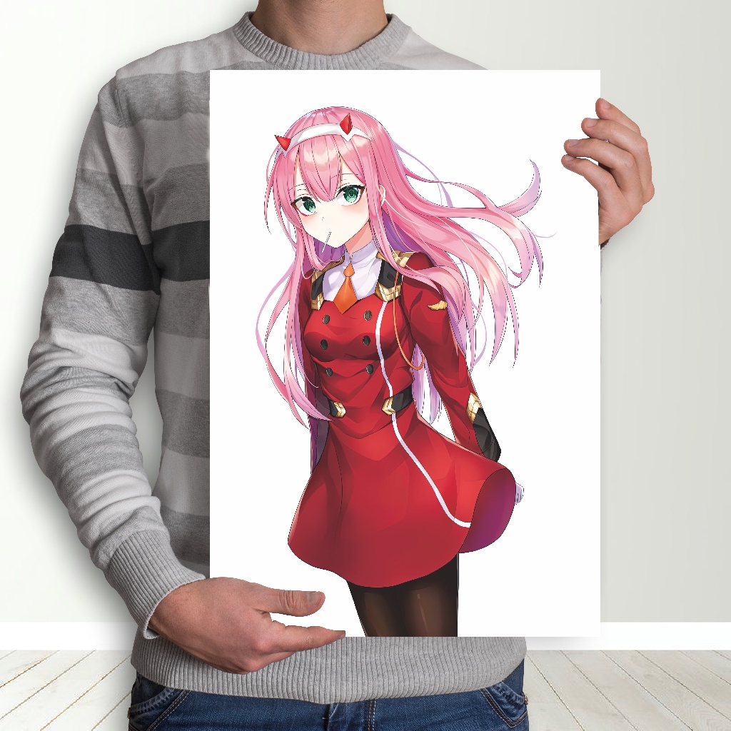 Jual Poster Anime Darling In The FranXX - Size A3+ Zero Two Hiro Ichigo ...