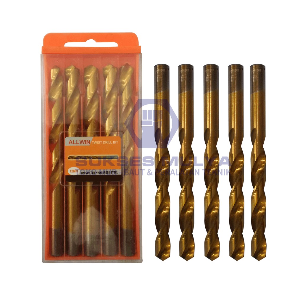 Jual Mata Bor Besi Allwin Kuning 12 mm | Shopee Indonesia