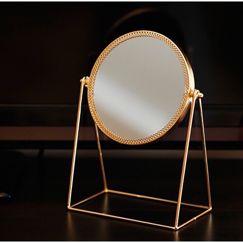 Jual Standing Mirror / Kaca Rias Cermin Gold Rose Gold | Shopee Indonesia