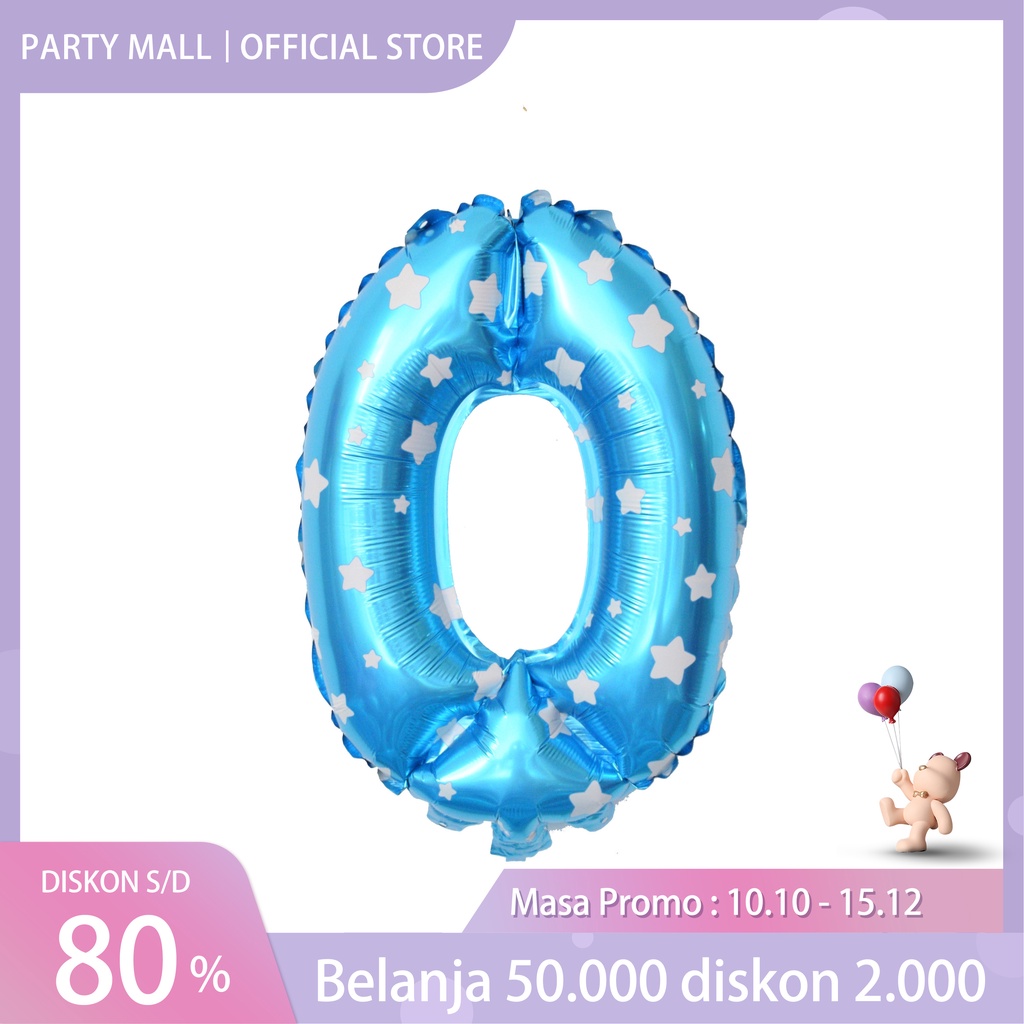 Jual Balon Foil Huruf Biru 16 Inch 40cm Abjad Alphabet A-Z Balon Foil ...