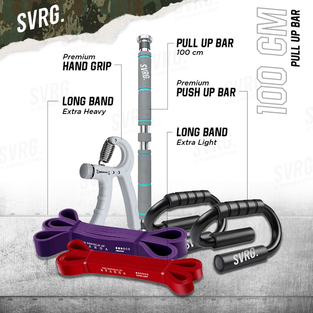 Jual Svarga Paket Pull Up Casis Militer - Pull Up Bar - Karet Pull Up ...