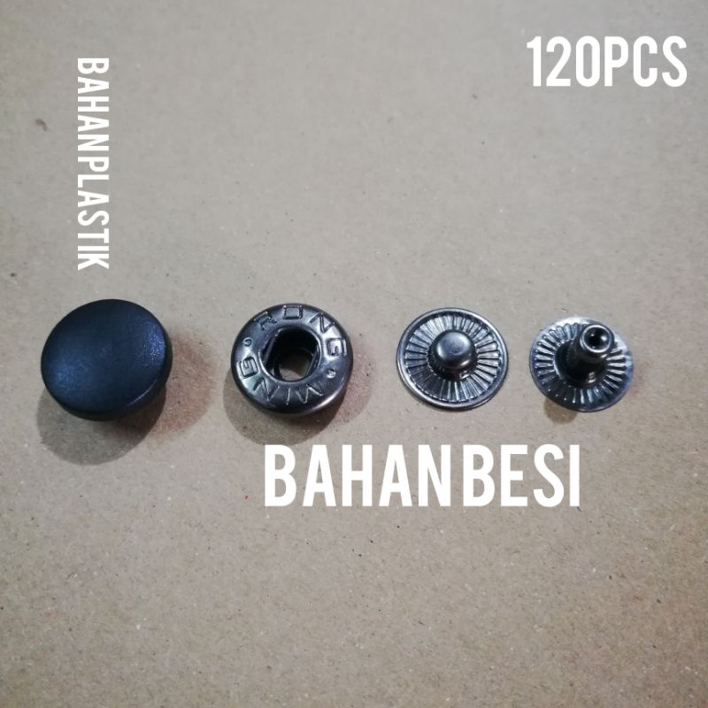 Jual kancing kenop snap cetet 7060 mingrong besi atas plastik kancing ...
