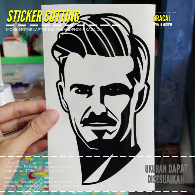 Jual STIKER DAVID BECKHAM STICKER CUTTING TRANSPARAN BAHAN ORACAL ...