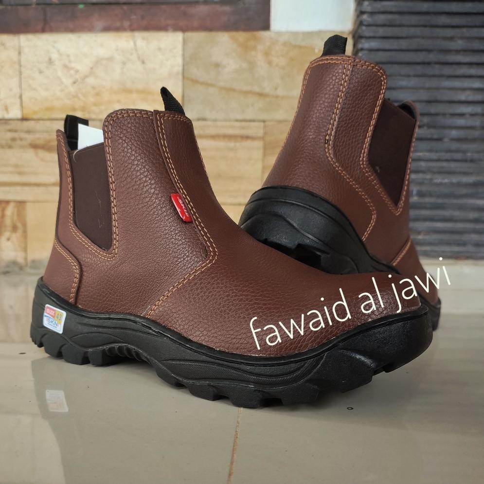 Jual Model Baru☆ Sepatu Safety Septi Elastis Slip On Keselamatan Kerja ...