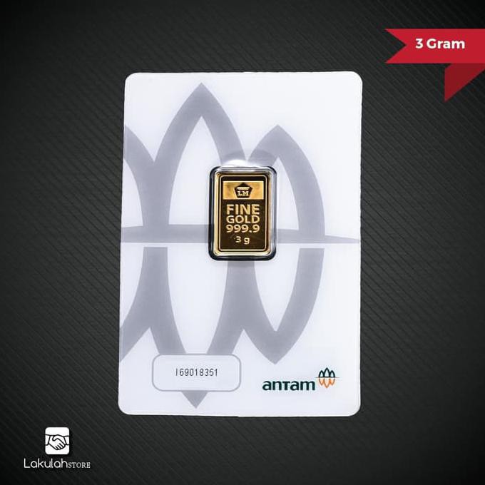 Jual Logam Mulia LM Antam 3 Gram {TERBAIK Kode 970 | Shopee Indonesia