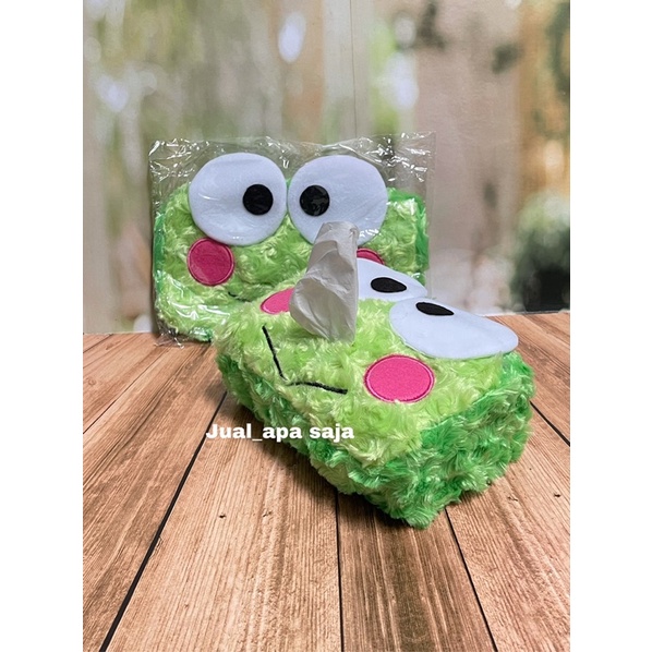 Jual keropi tempat tissue keroppi/tempat tissue mobil/boneka keroppi ...