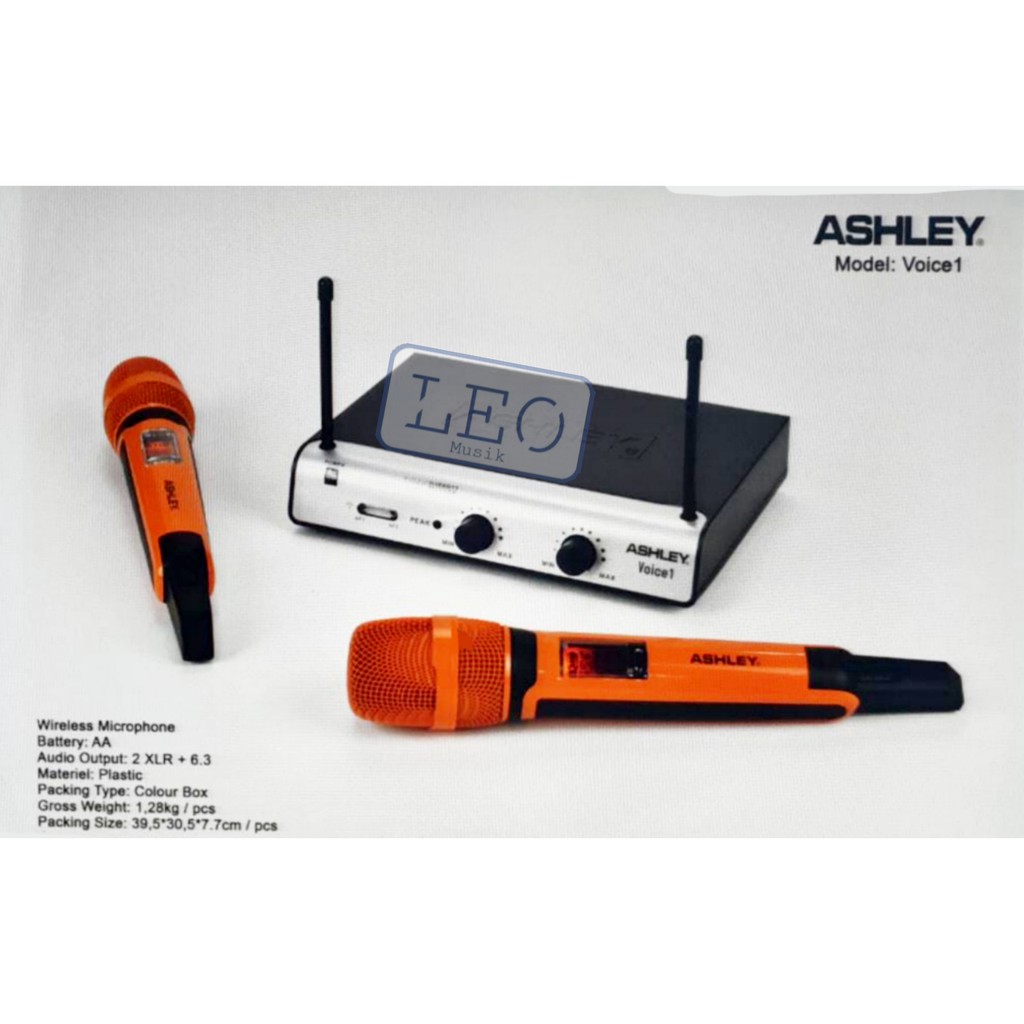 Jual ASHLEY MICROPHONE VOICE 1 VOICE1 WIRELESS MIC | Shopee Indonesia