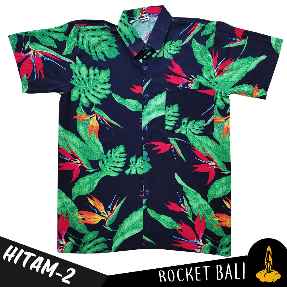 Jual Kemeja Pantai Khas Bali - Baju Pantai Cowo - Baju Motif Bunga ...