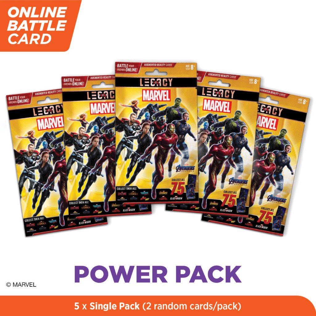 Jual Marvel Power Pack - 5DX Legacy AR Battle Cards | Shopee Indonesia