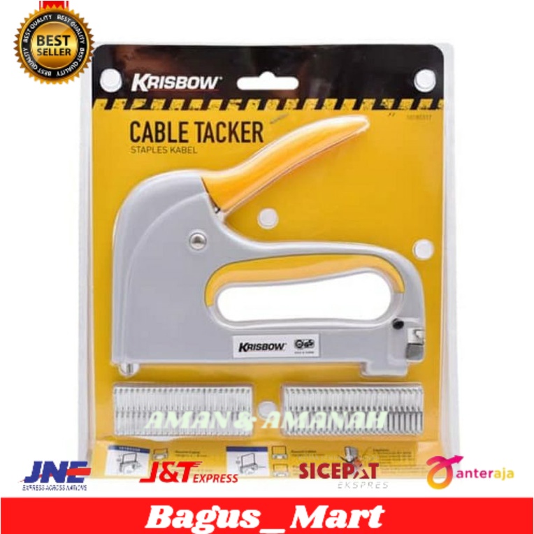Jual Krisbow Stapler Cable Tacker/stapler cable/clamp cable | Shopee ...