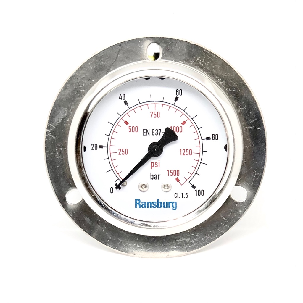 Jual RWS 110B back and brass connection 2.5in Pressure Gauge Manometer ...