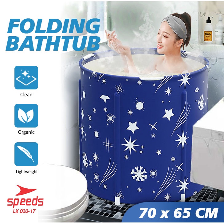 Jual SPEEDS Bathtub Lipat Portable Folding Barrel Bak Mandi Cuci SPA ...
