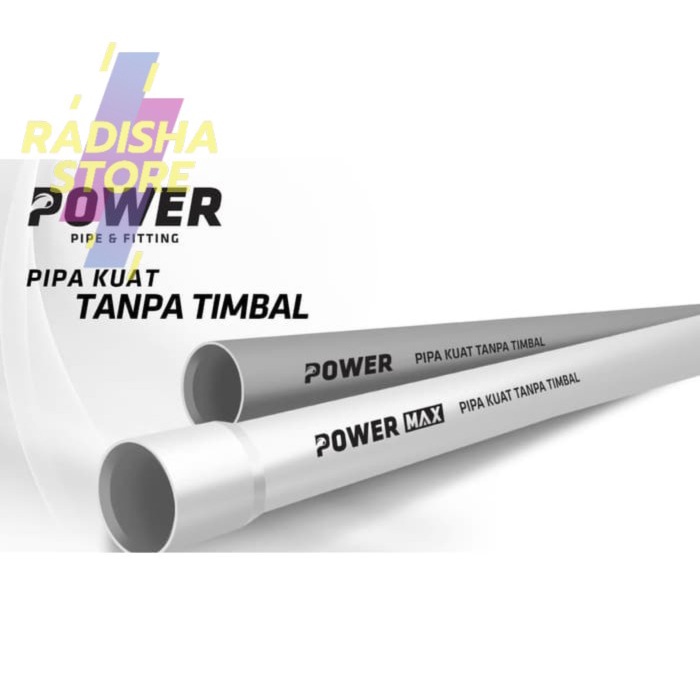 Jual PIPA PVC D 3 inch PUTIH POWER NON TIMBAL PER METER | Shopee Indonesia