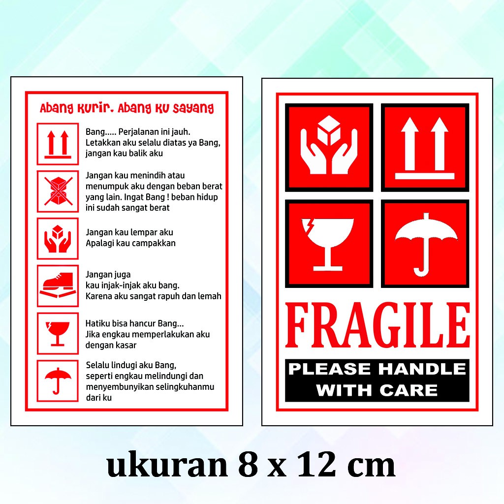 Jual Stiker label FRAGILE - model keren & lucu | Shopee Indonesia