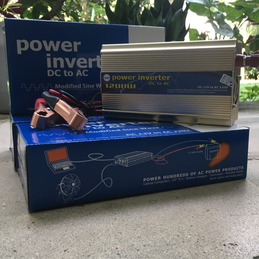Jual INVERTER DC 12V TO AC 220V 1200 WATT POWER INVERTER 1200W | Shopee ...