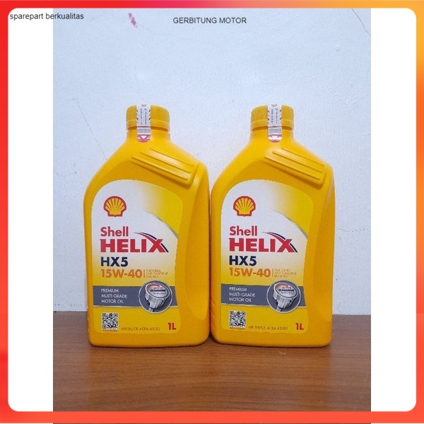 Jual Oli shell helix hx5 15w-40 isi 1L | Shopee Indonesia