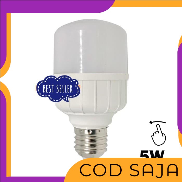 Jual Barang Promo bohlam lampu led 5 wat tabung kapsul lampu TERANG ...