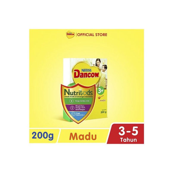 Jual Dancow 3+ Susu Bubuk Pertumbuhan Dha Madu 200G | Shopee Indonesia