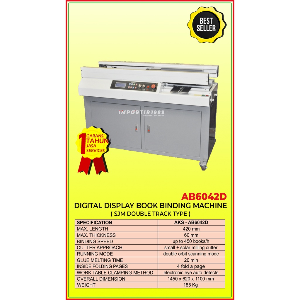 Jual Mesin Jilid Buku Digital Display Book Binding Machine 42 x 6 cm ...