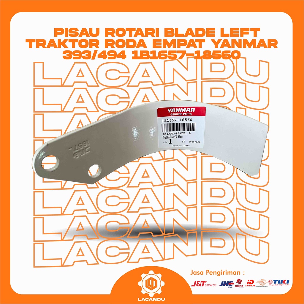 Jual PISAU ROTARI/ROARY BLADE LEFT YANMAR tipe 393 dan 494 for TRAKTOR ...