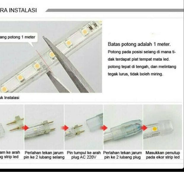 Jual 10M LAMPU LED STRIP WARM WHITE SEMU KUNING + ADAPTOR LANGSUNG ...