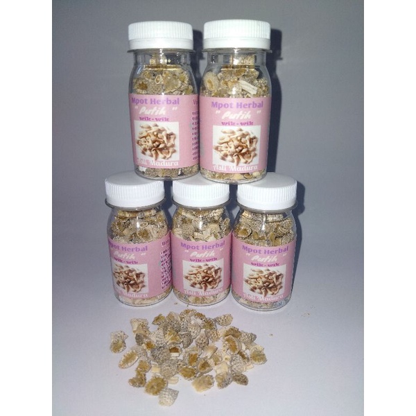 Jual Mpot Putih Potong isi 200ptong lebih full botol KUALITAS PREMIUM ...