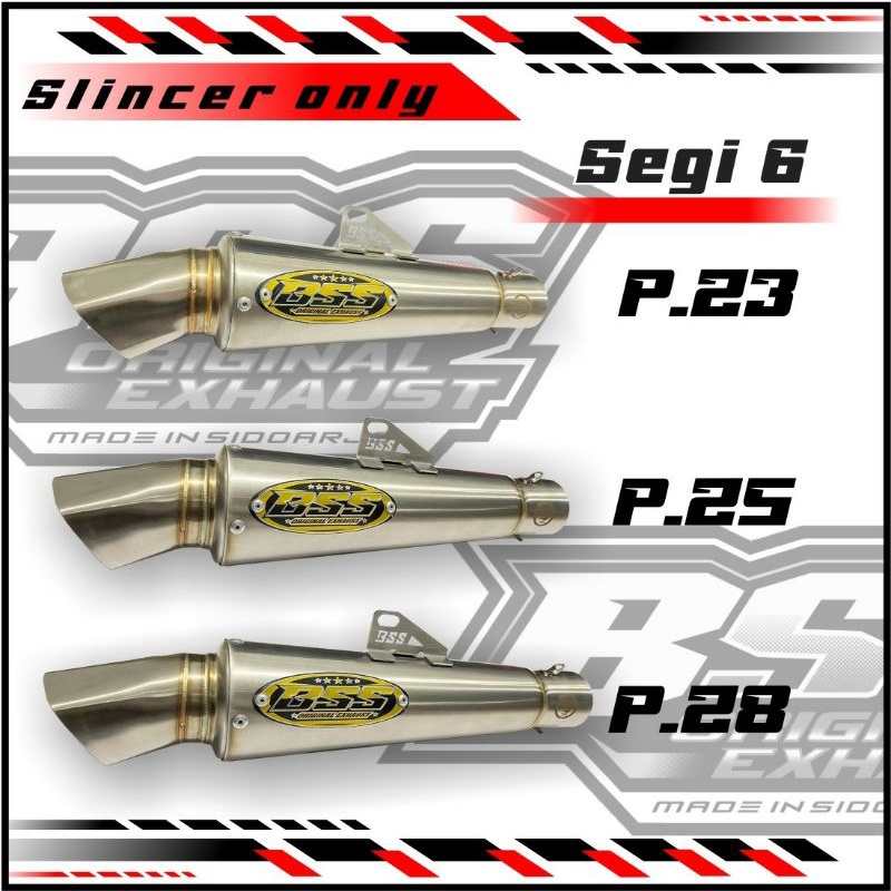 Jual slincer segi 6 original bss muffler | Shopee Indonesia