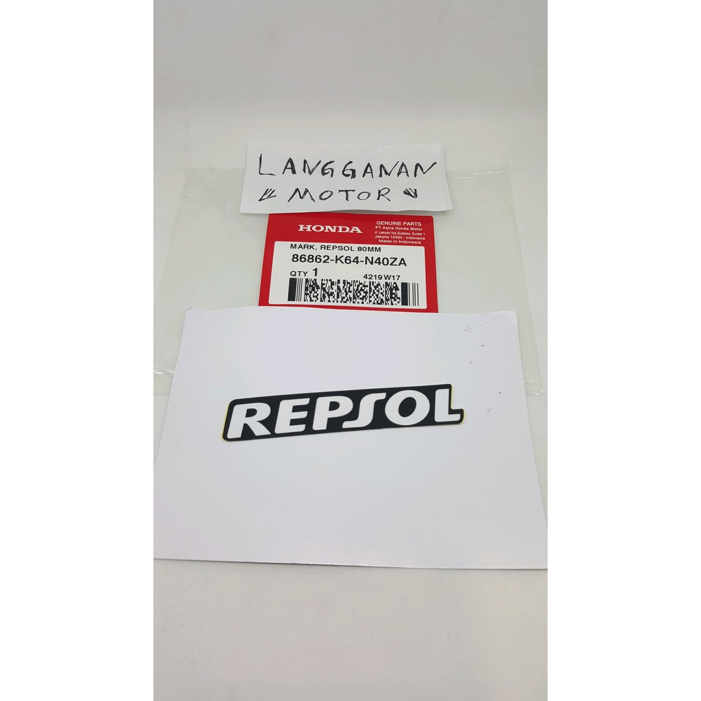 Jual mark sticker stiker logo repsol hitam CBR 250 RR CBR 150 harga ...