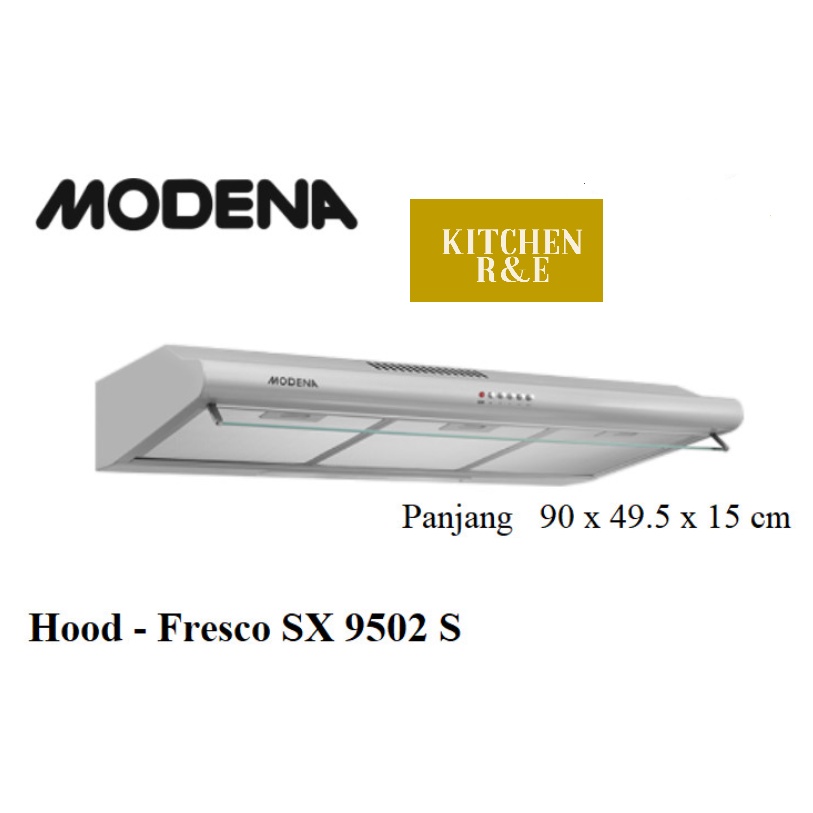 Jual Cooker hood Modena SX 9502 S Penghisap Asap 90CM SLIM EXHAUST HOOD | Shopee Indonesia