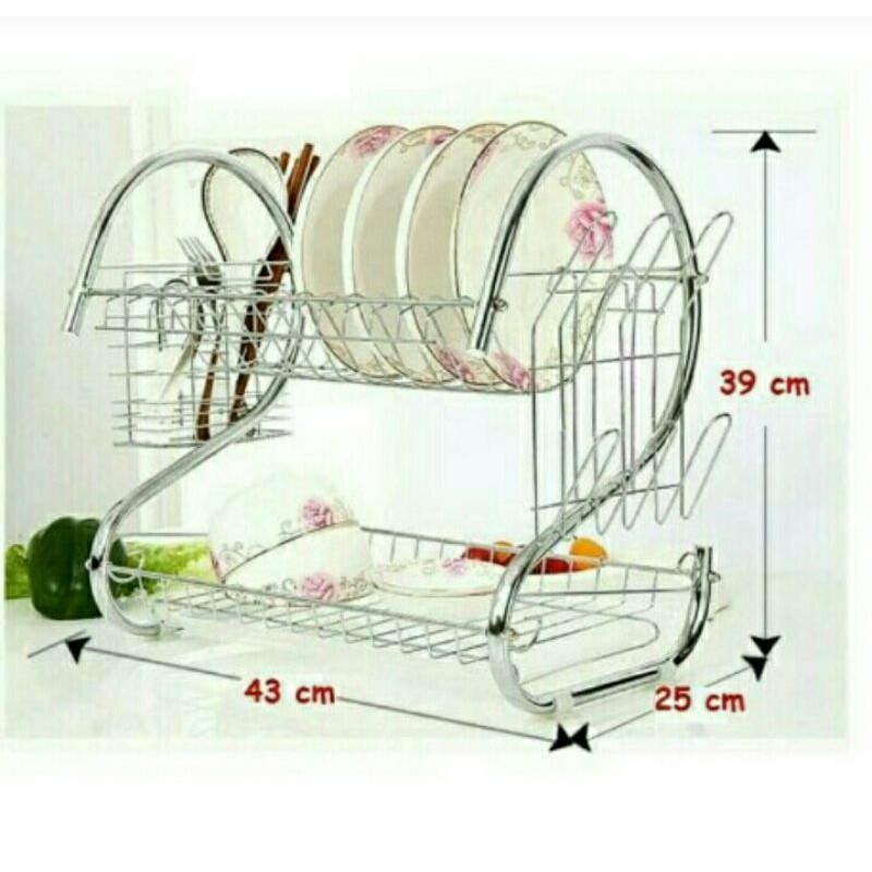 Jual Rak Piring Stainless | Shopee Indonesia