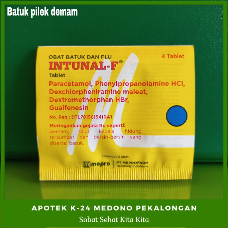 Jual Intunal-F/obat batul/obat pilek/obat pusing & demam | Shopee Indonesia