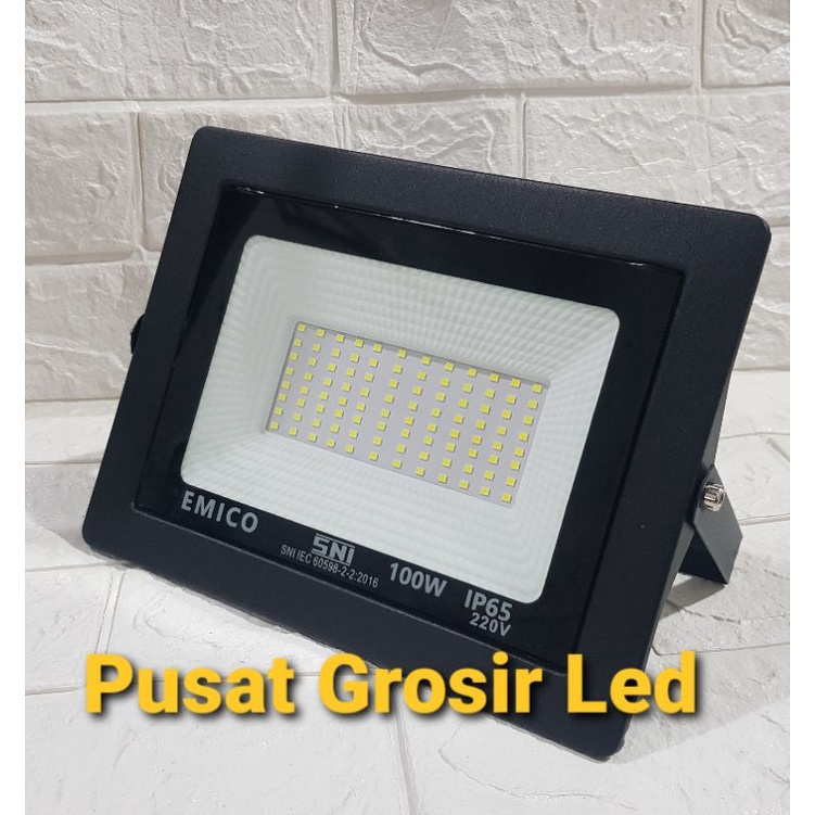 Jual Lampu Tembak 100 watt Putih Dan Kuning / Lampu Sorot 100 Watt Emico Cahaya Putih Dan Kuning ...