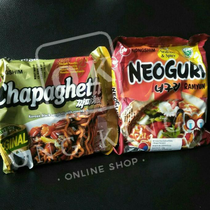 Jual Terlaris# Nongshim Chapagetti + Neoguri Asli Korea Ramyun Nongshim ...