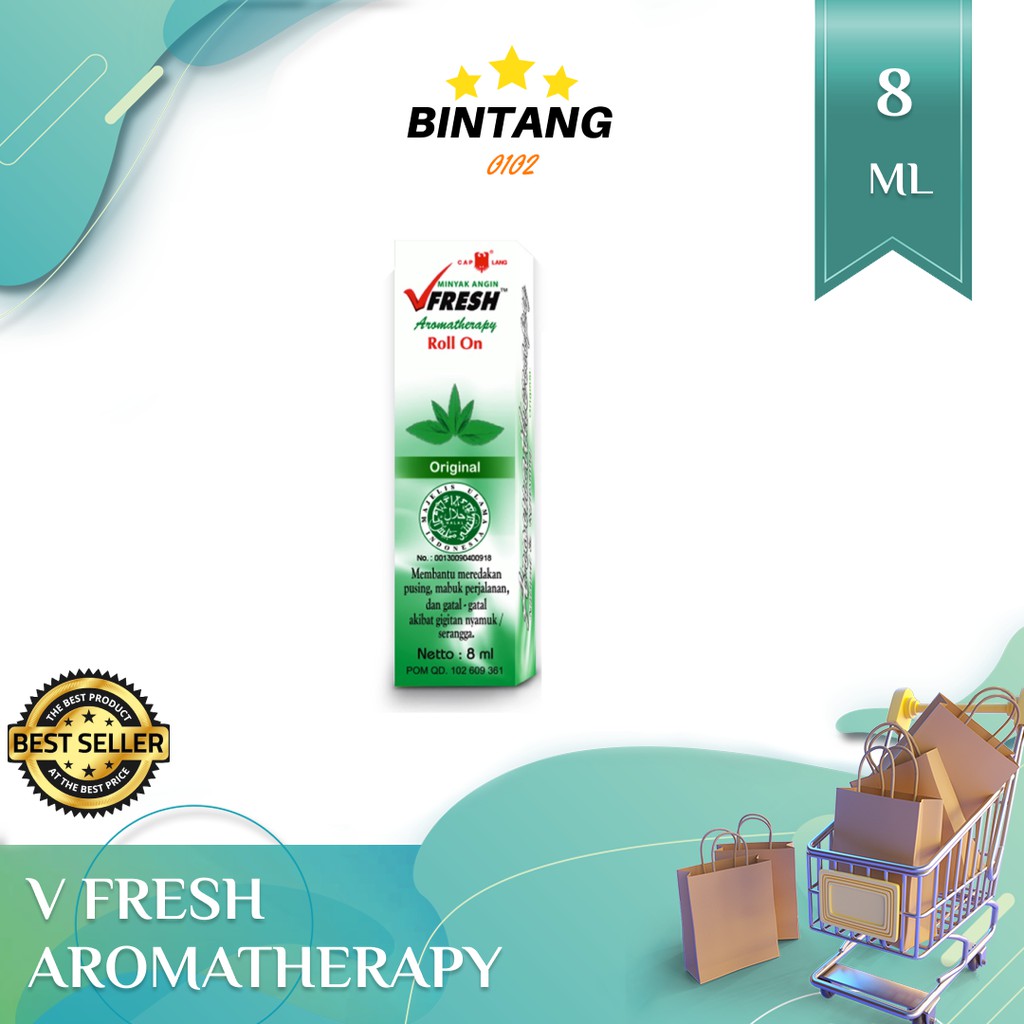 Jual V FRESH MINYAK ANGIN AROMATHERAPY ROLL ON ( ORIGINAL ) | Shopee ...